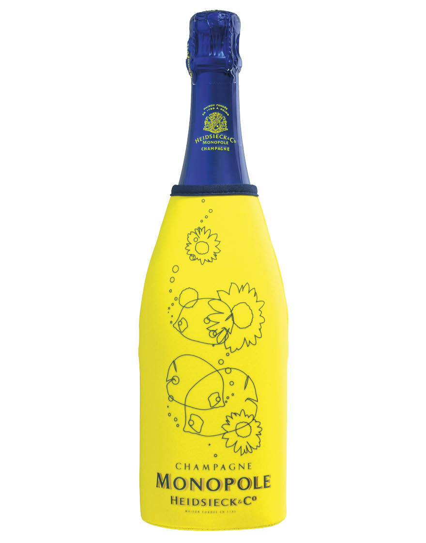Champagne Brut AOC Blue Top Fourreau Jaune Heidsieck & Co. Monopole...
