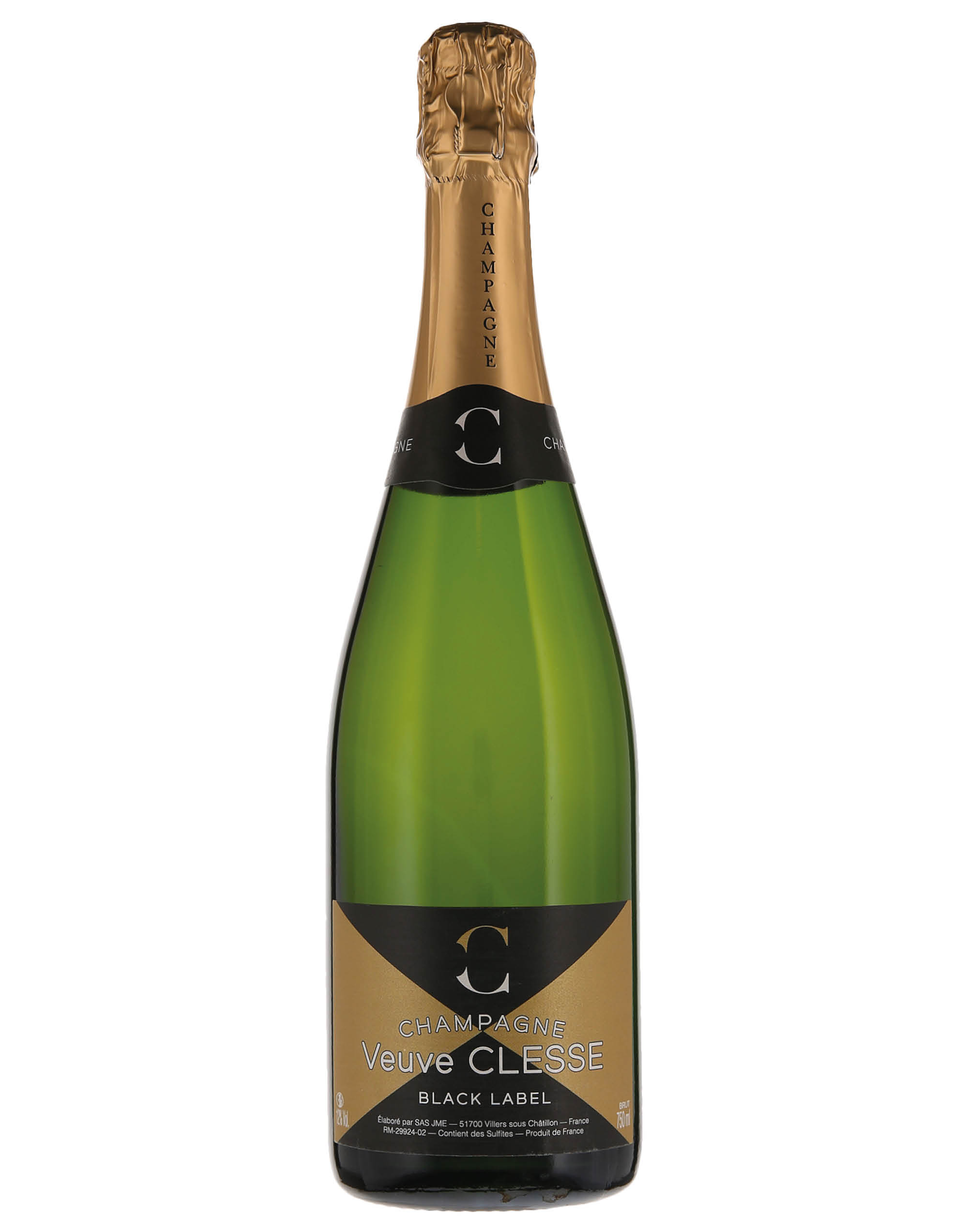 Champagne Brut AOC Black Label Veuve Clesse 0,75 ℓ