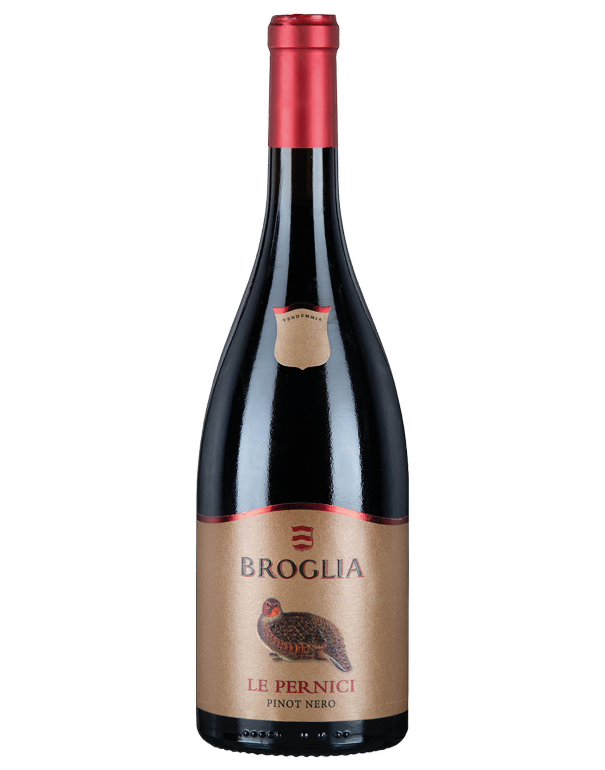 Pinot Nero Le Pernici Broglia 2021 0,75 ℓ, red wine