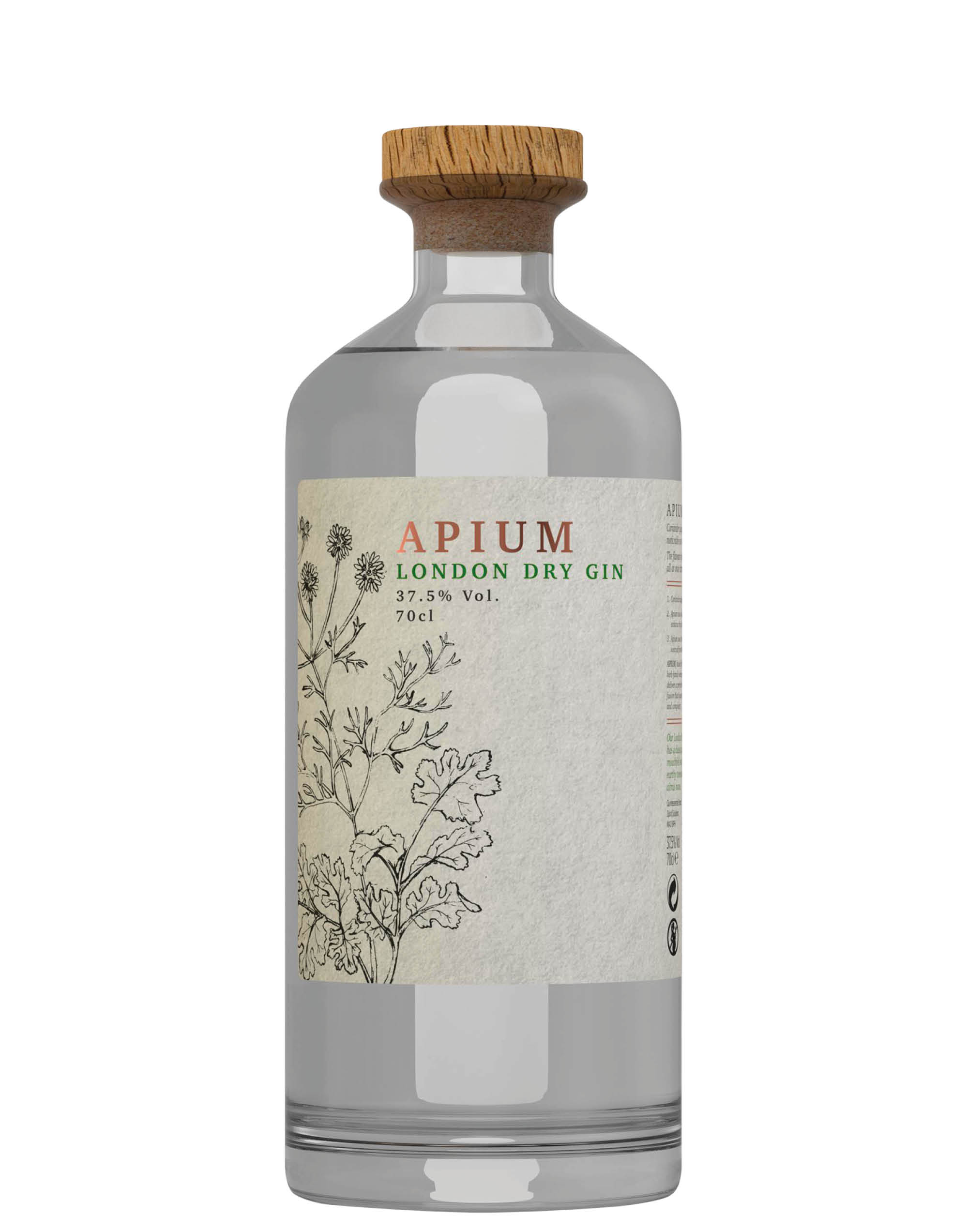 Apium London Dry Gin Apium 0,7 ℓ