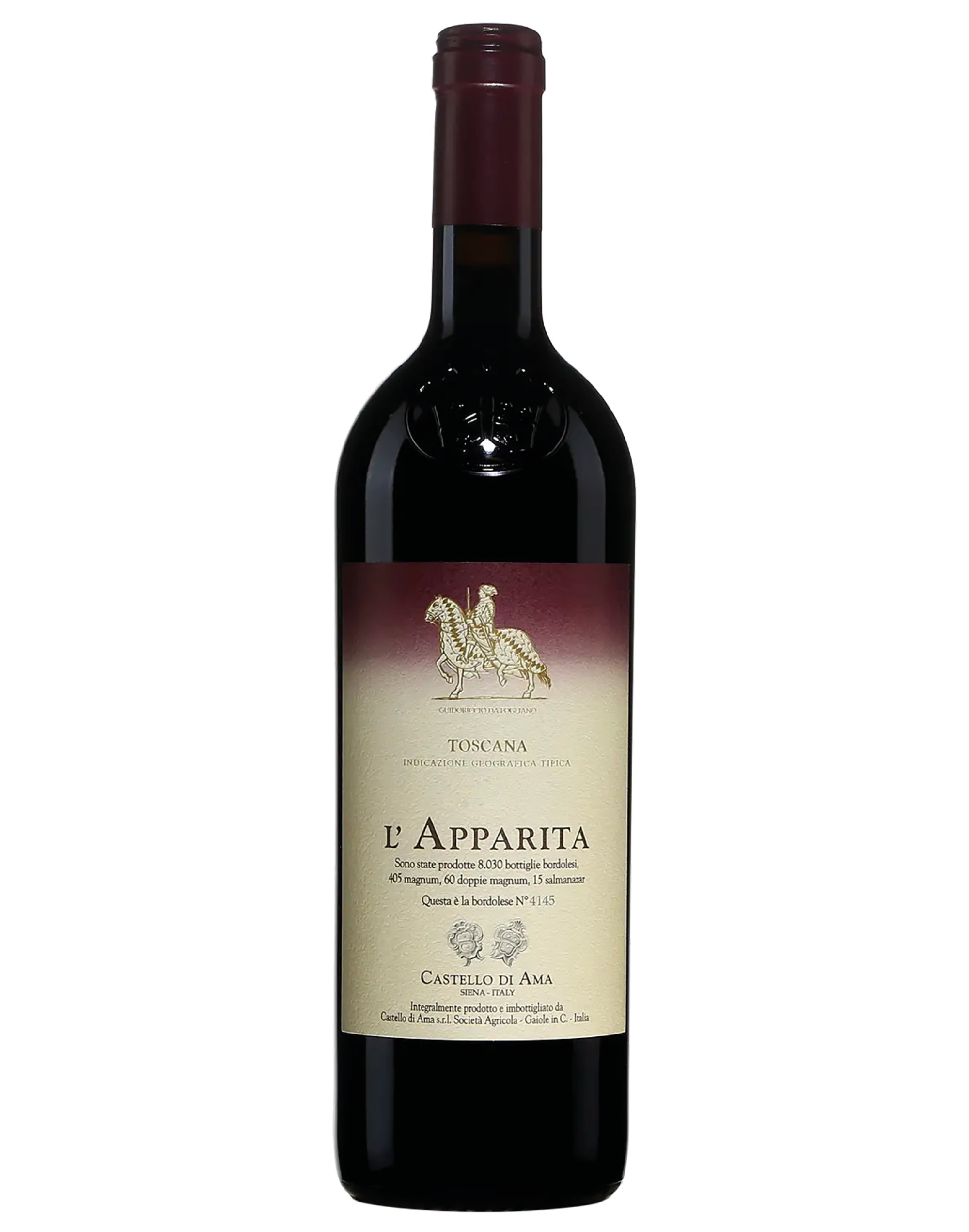 Toscana IGT Rosso L'Apparita Castello di Ama 2020 0,75 ℓ