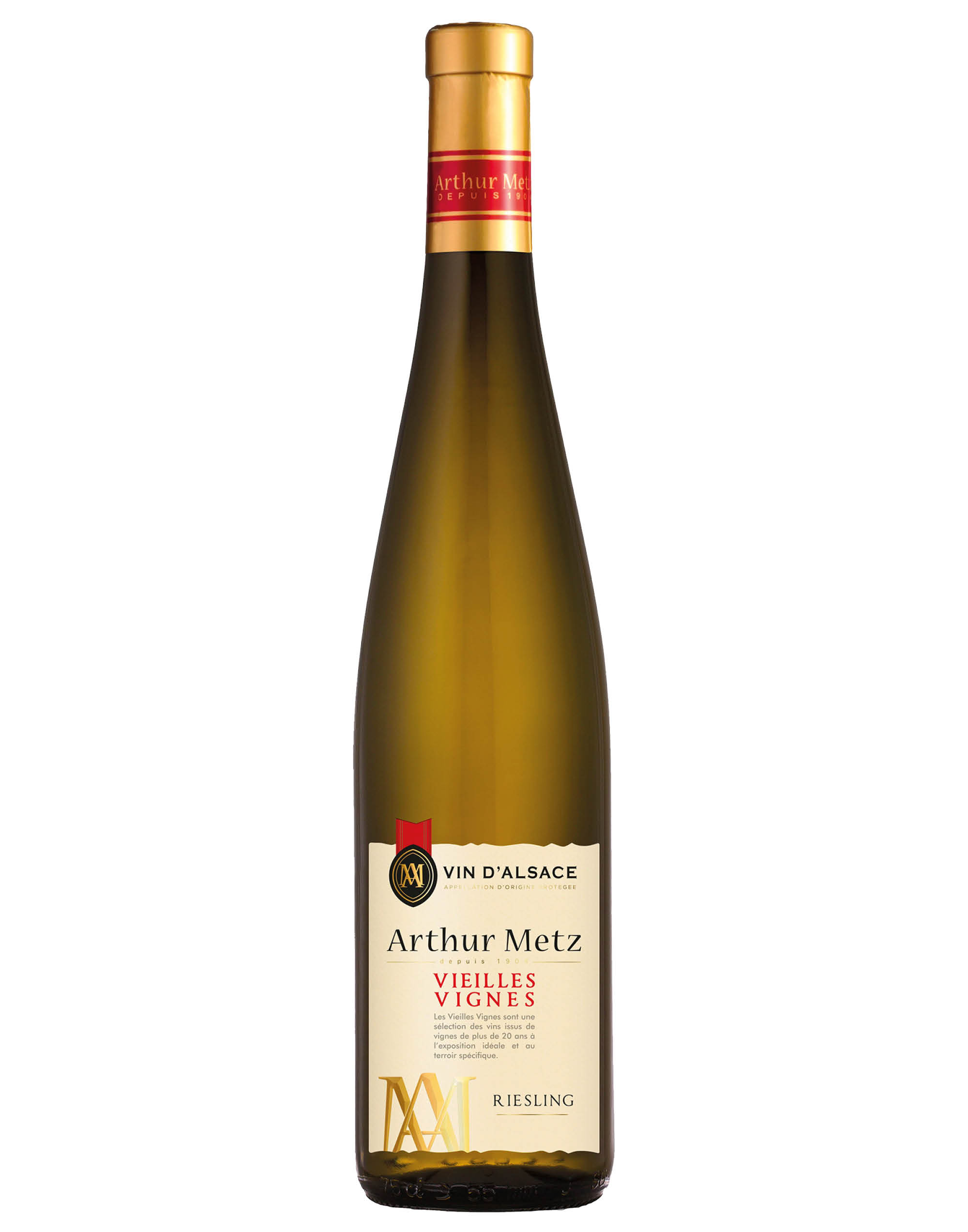 Alsace AOP Riesling Vieilles Vignes Arthur Metz 2022 0,75 ℓ