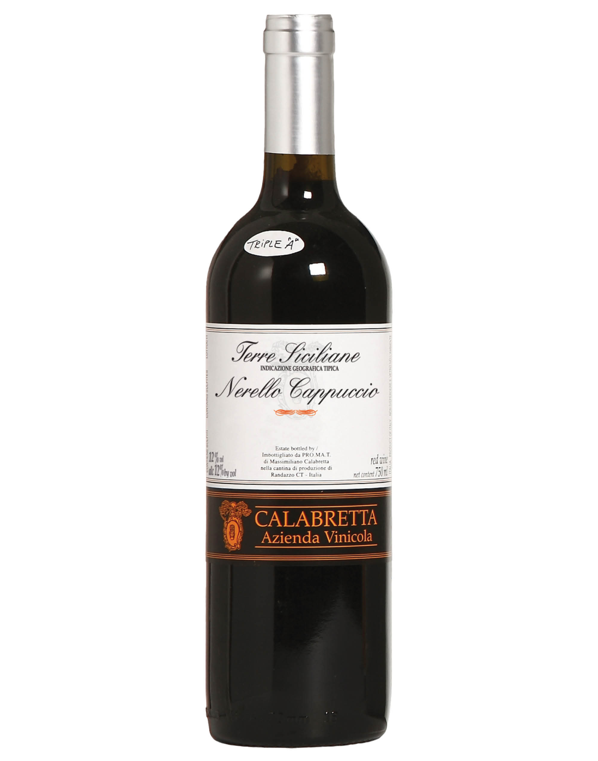 Terre Siciliane IGT Nerello Cappuccio Calabretta 2020 0,75 ℓ