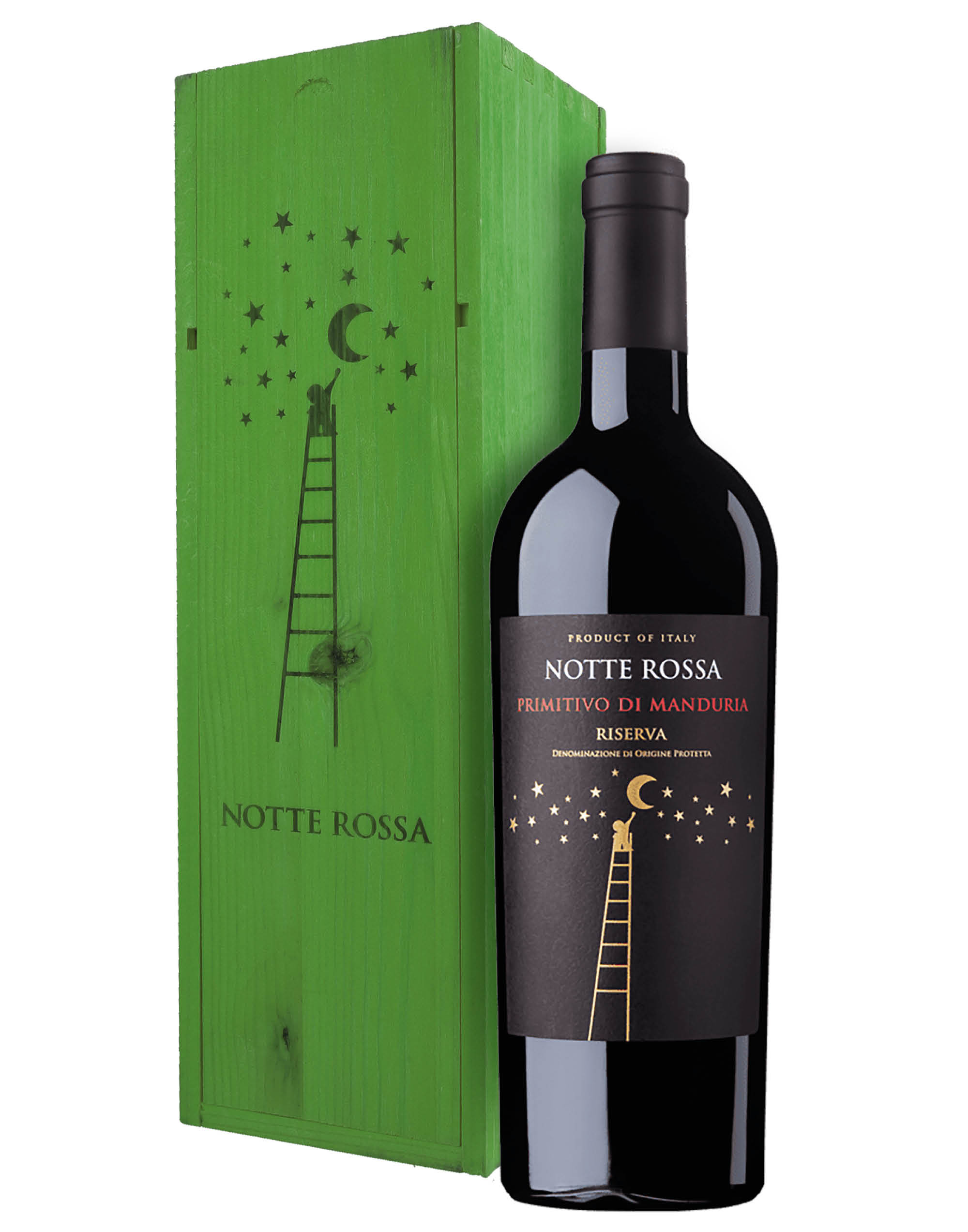 Primitivo di Manduria Riserva DOC Notte Rossa 2018 0,75 ℓ, Wooden box