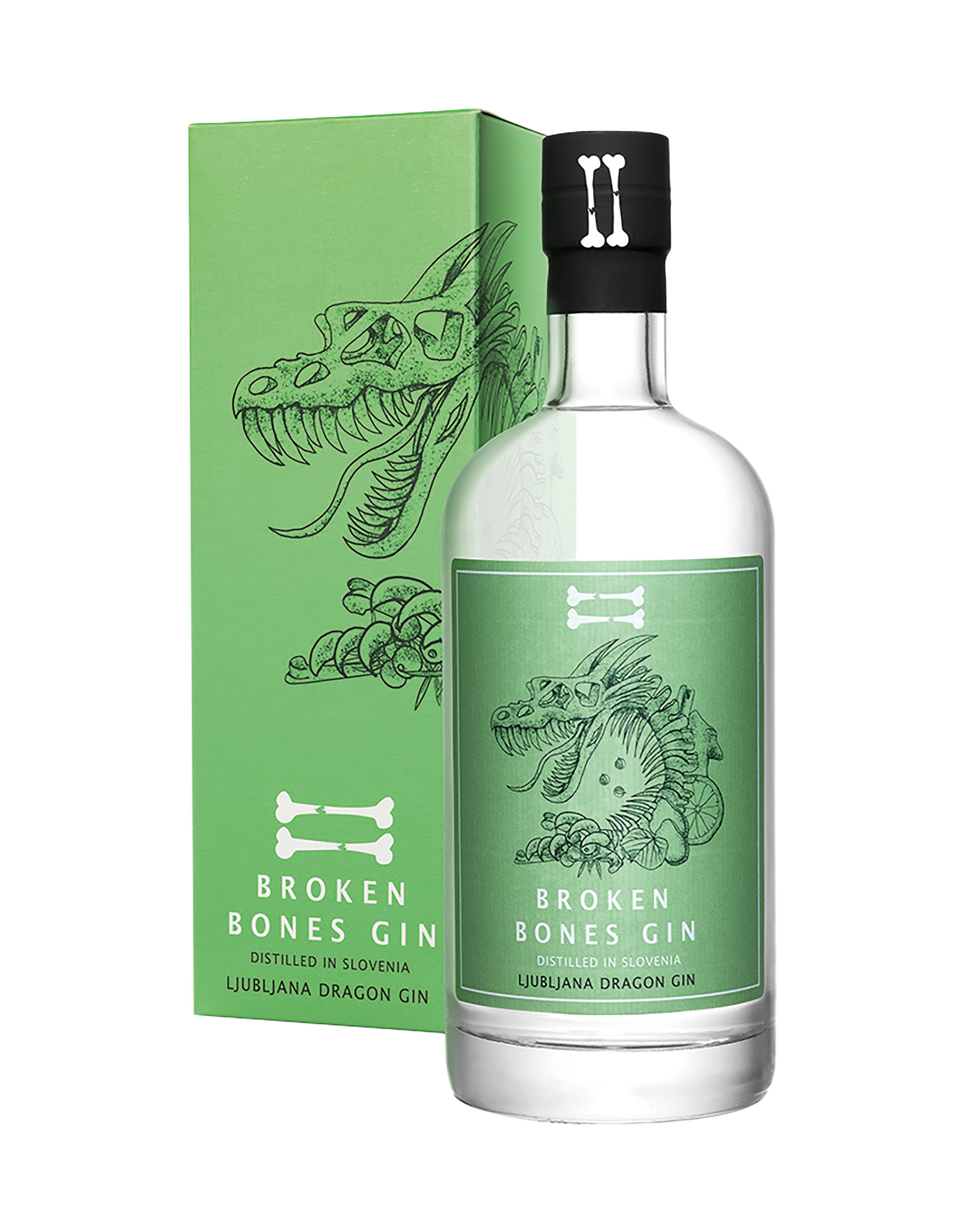 Gin Ljubljana Dragon Broken Bones 500 ㎖, Astucciato