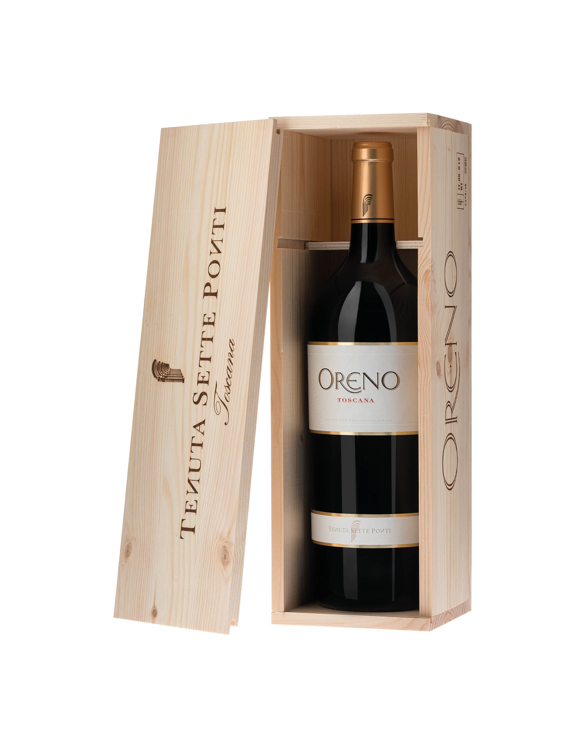 Toscana IGT Oreno Tenuta Sette Ponti 2021 Magnum 1,5 ℓ, Cassetta di...