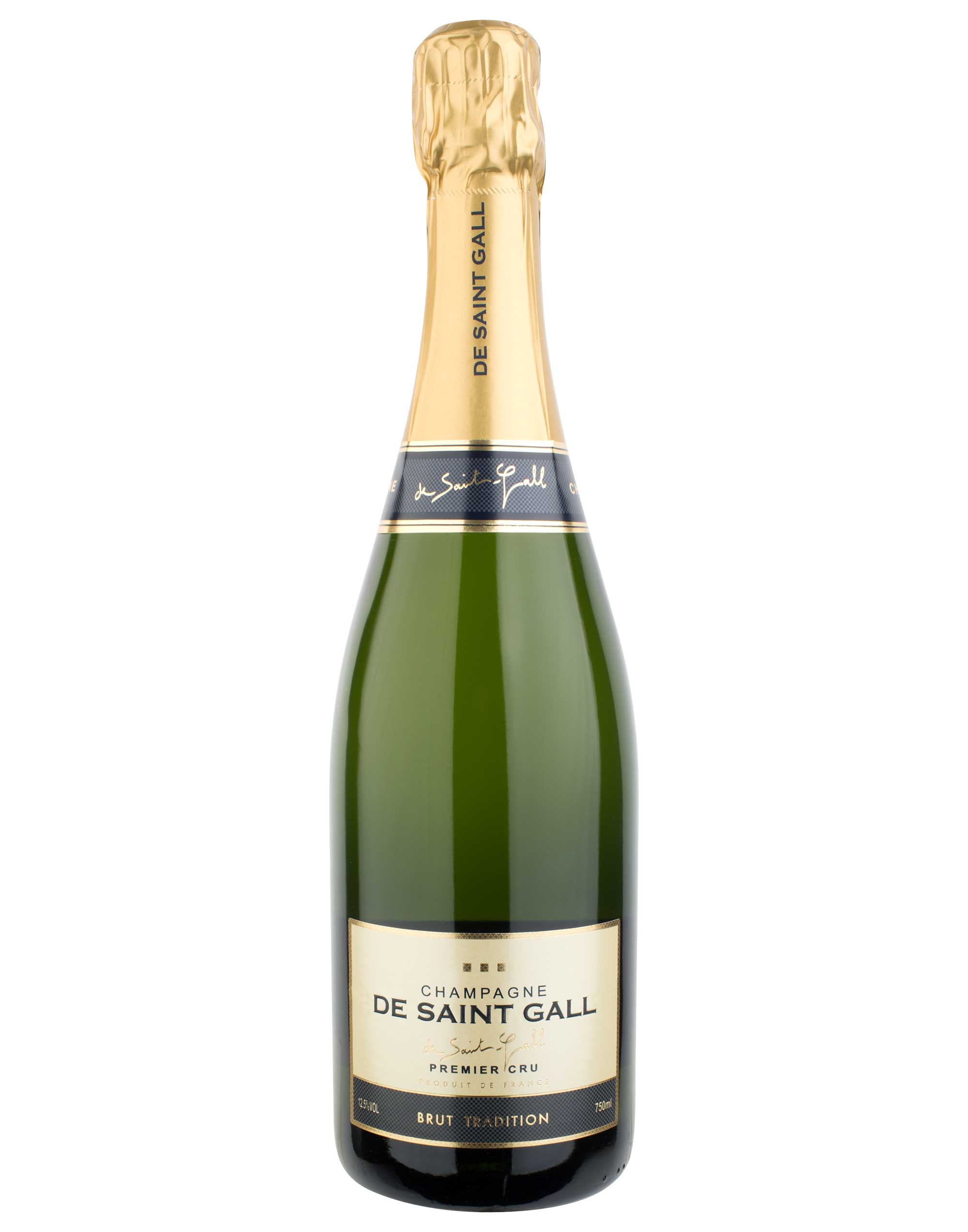 Champagne AOC Brut Tradition Premier Cru De Saint-Gall 0,75 ℓ