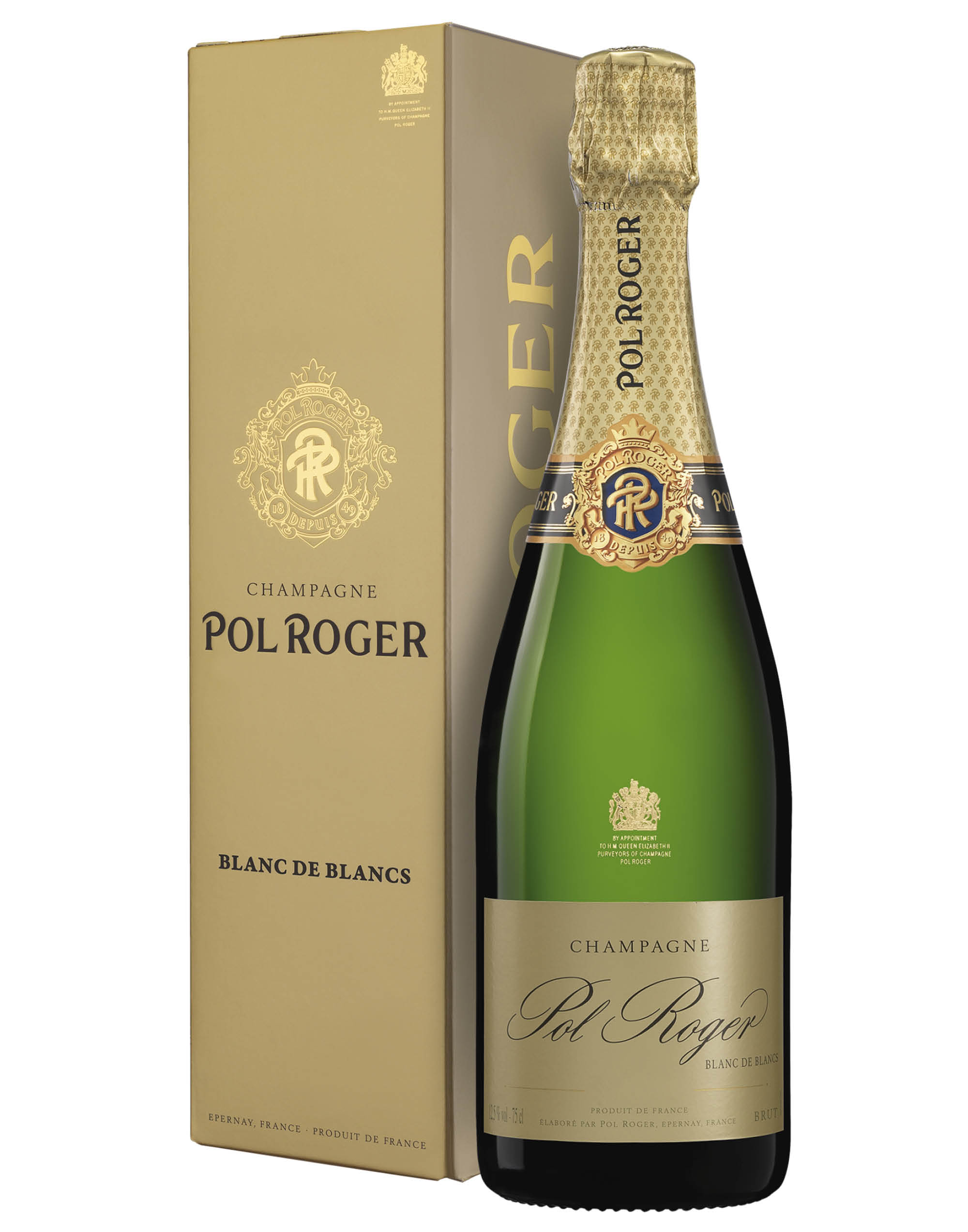 Champagne AOC Blanc de Blancs Brut Pol Roger 2016 0,75 ℓ, I Låda