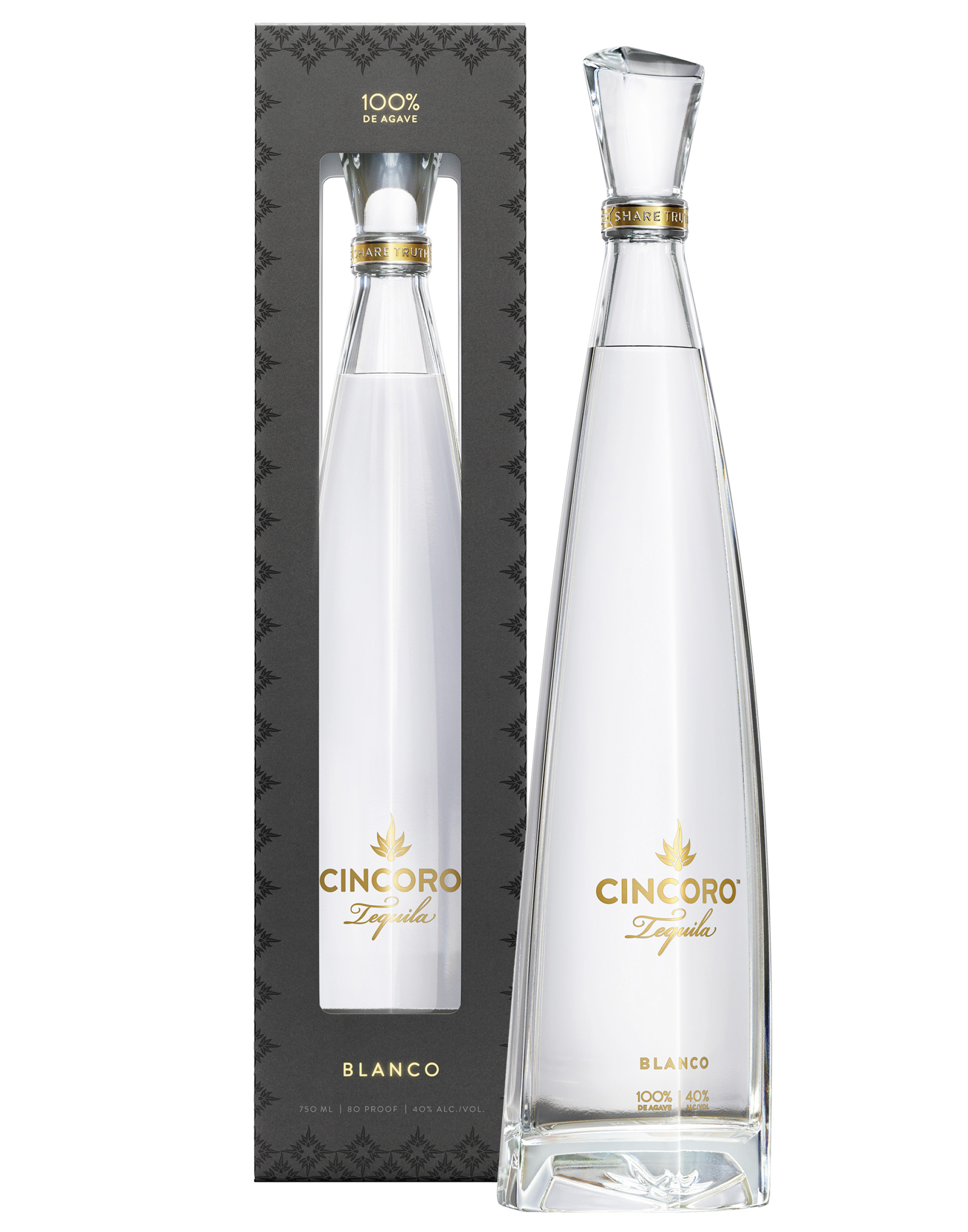 Tequila DO Blanco Cincoro 0,7 ℓ, Gift box