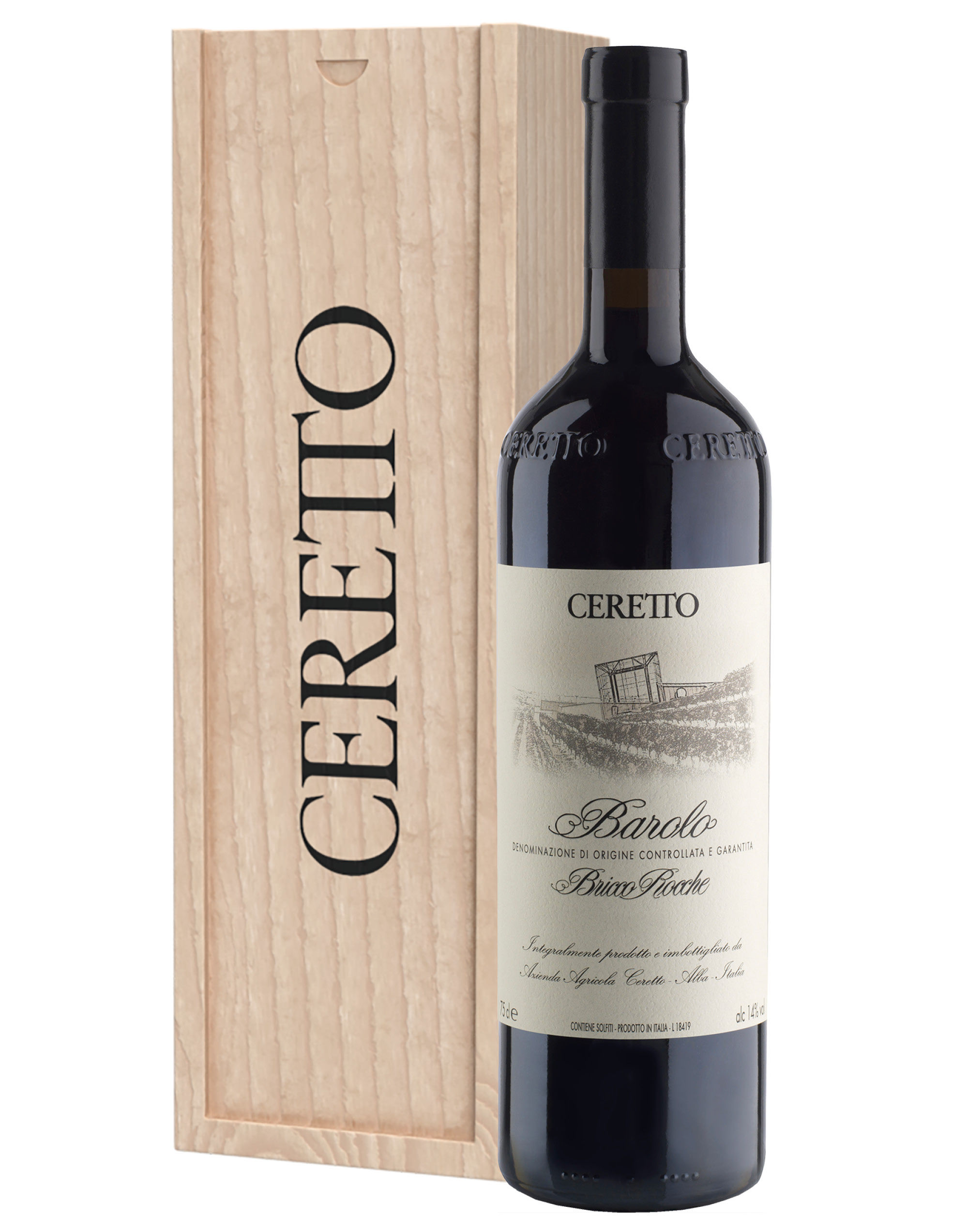 Barolo DOCG Bricco Rocche Ceretto 2020 0,75 ℓ, Wooden box