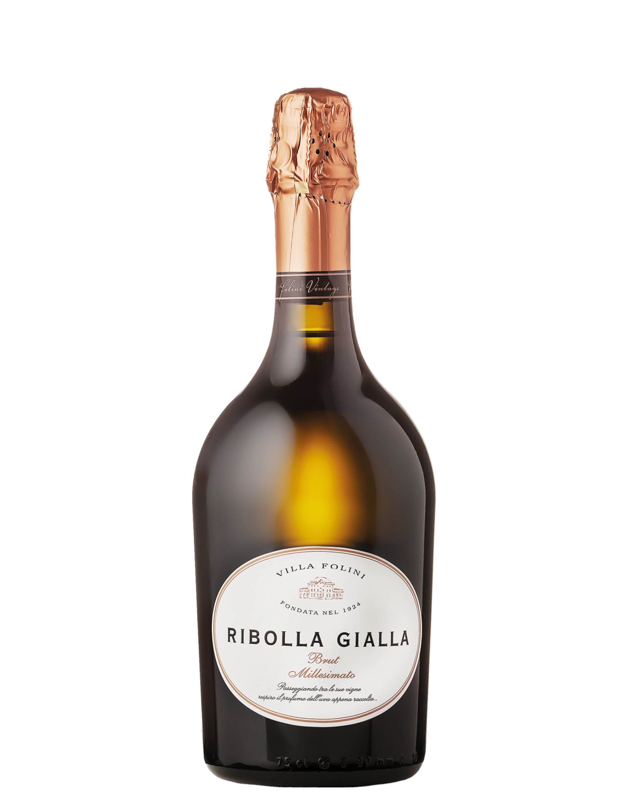 Vino Spumante Brut Millesimato Ribolla Gialla Villa Folini 2024 0,75 ℓ
