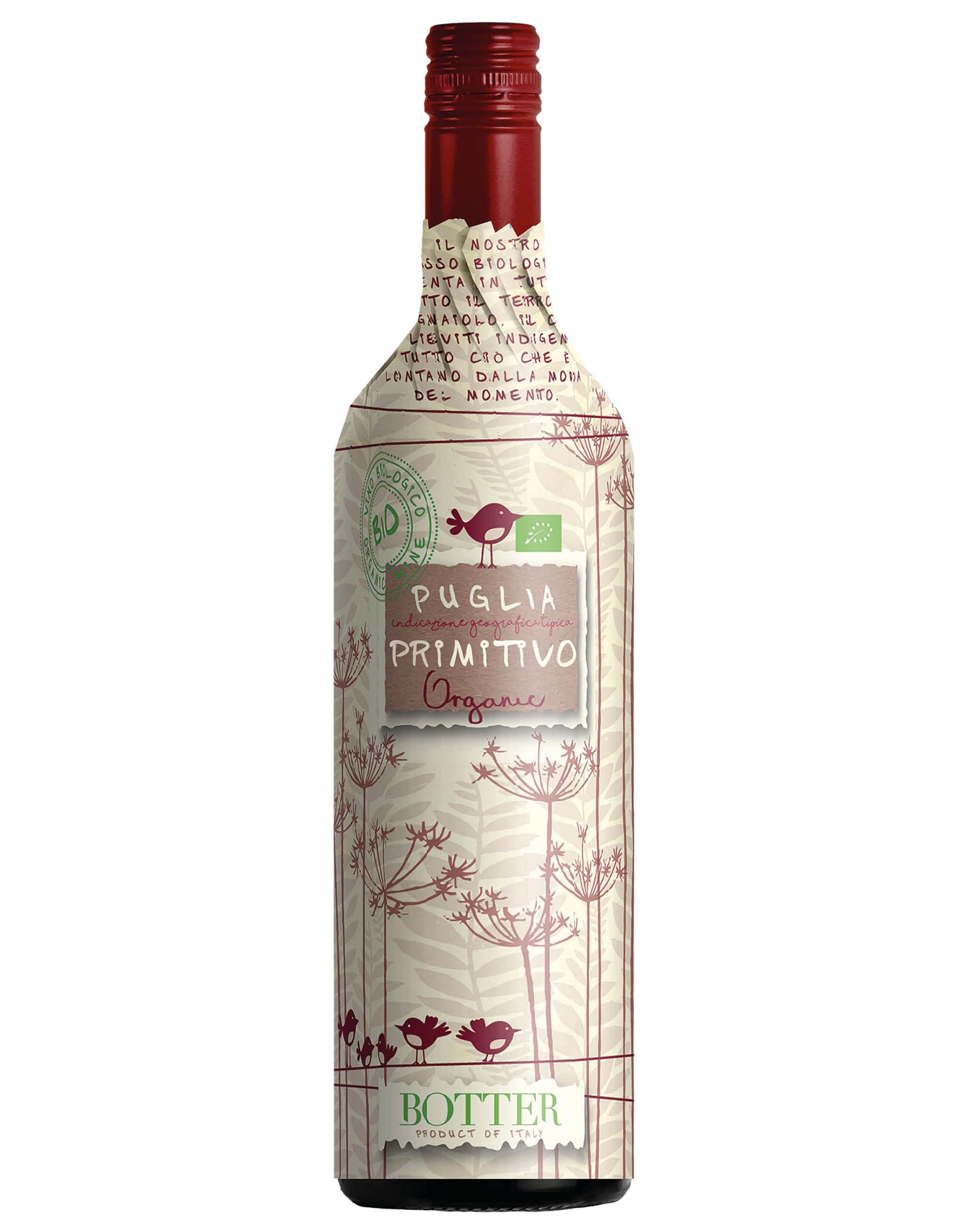 Puglia IGT Primitivo Botter 2024 0,75 ℓ, red wine