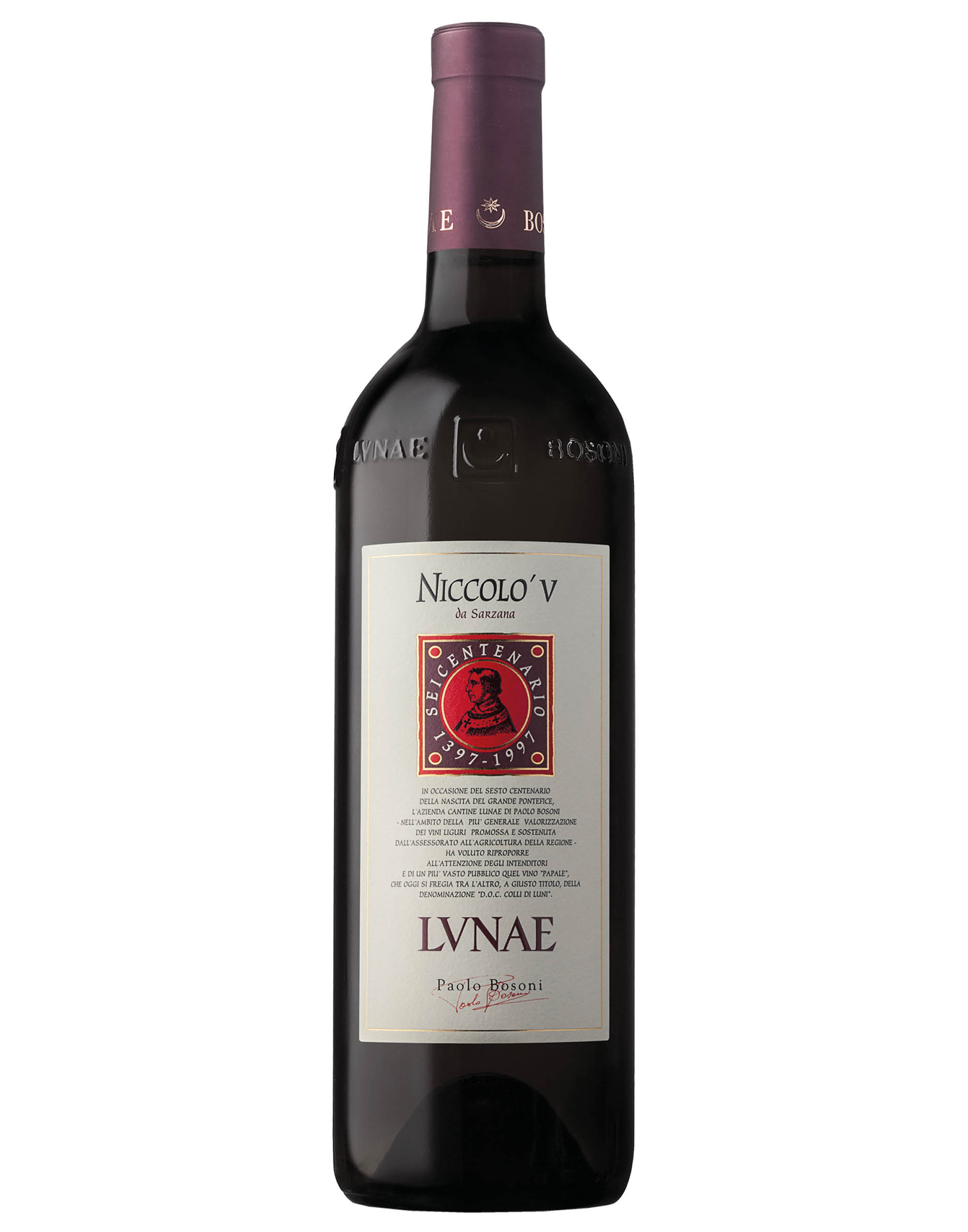 Colli di Luni DOC Niccolò V Lunae 2021 0,75 ℓ, vin rouge