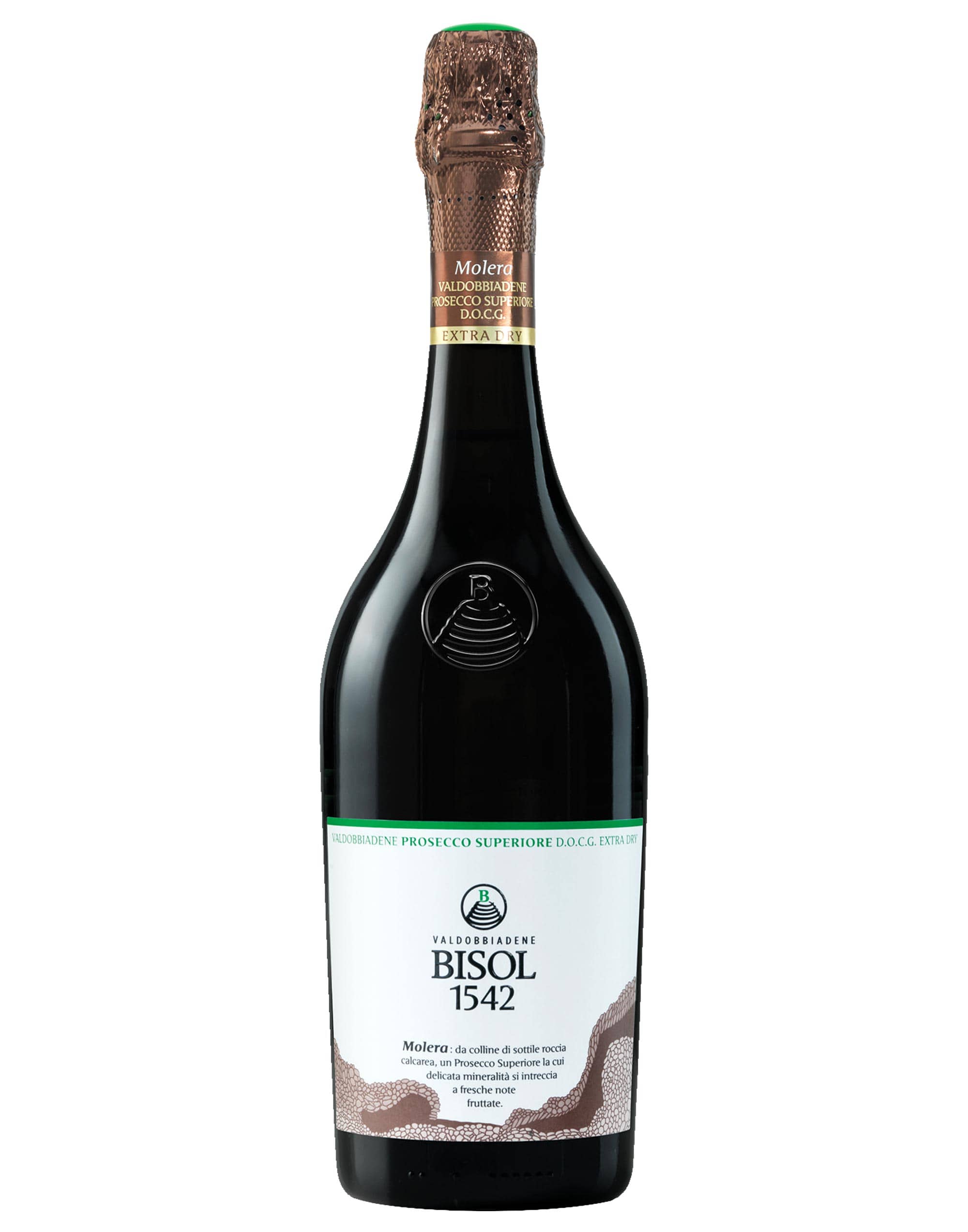Valdobbiadene Prosecco Superiore DOCG Extra Dry Molera Bisol 1542 2...
