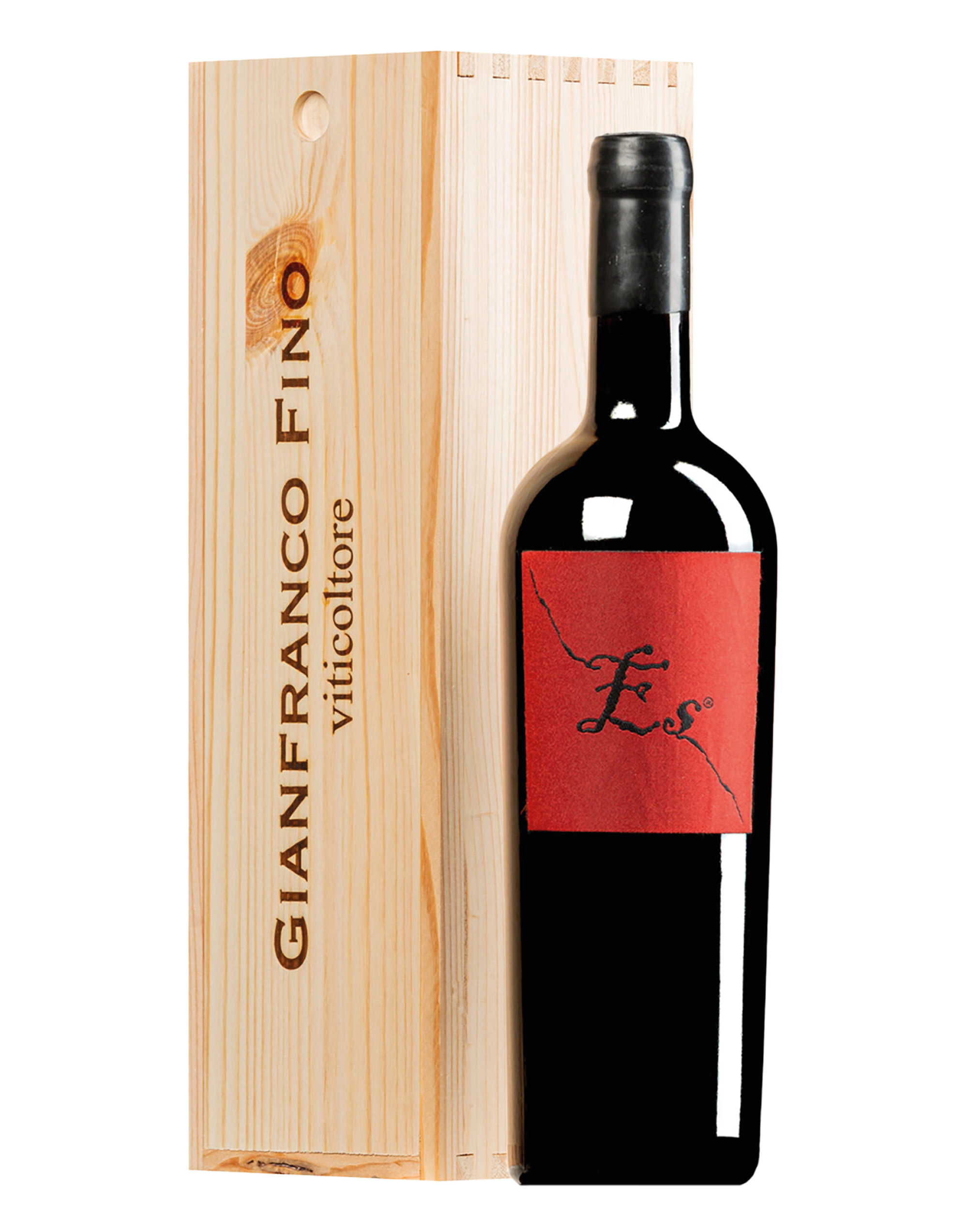 Salento IGT Primitivo Es Red Gianfranco Fino 2019 0,75 ℓ, Wooden box