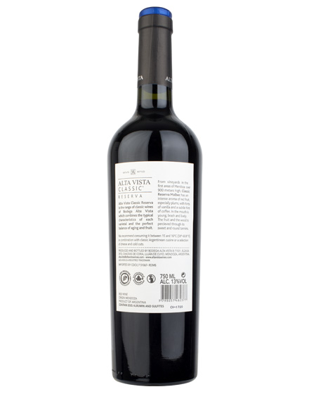 Mendoza Malbec IG Vive Alta Vista 2024 0,75 ℓ, vino rosso