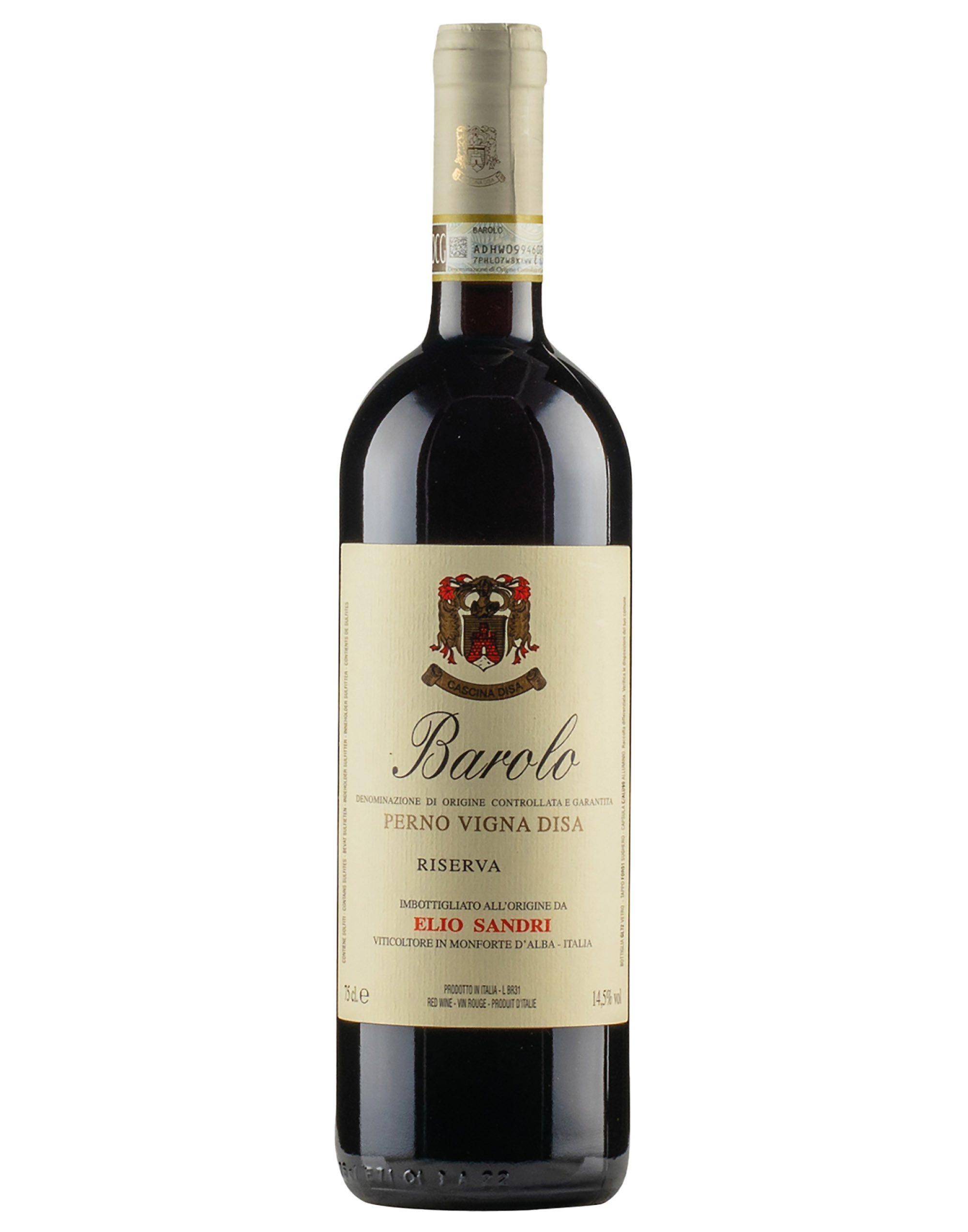 Barolo DOCG Perno Riserva Vigna Disa Elio Sandri 2019 0,75 ℓ