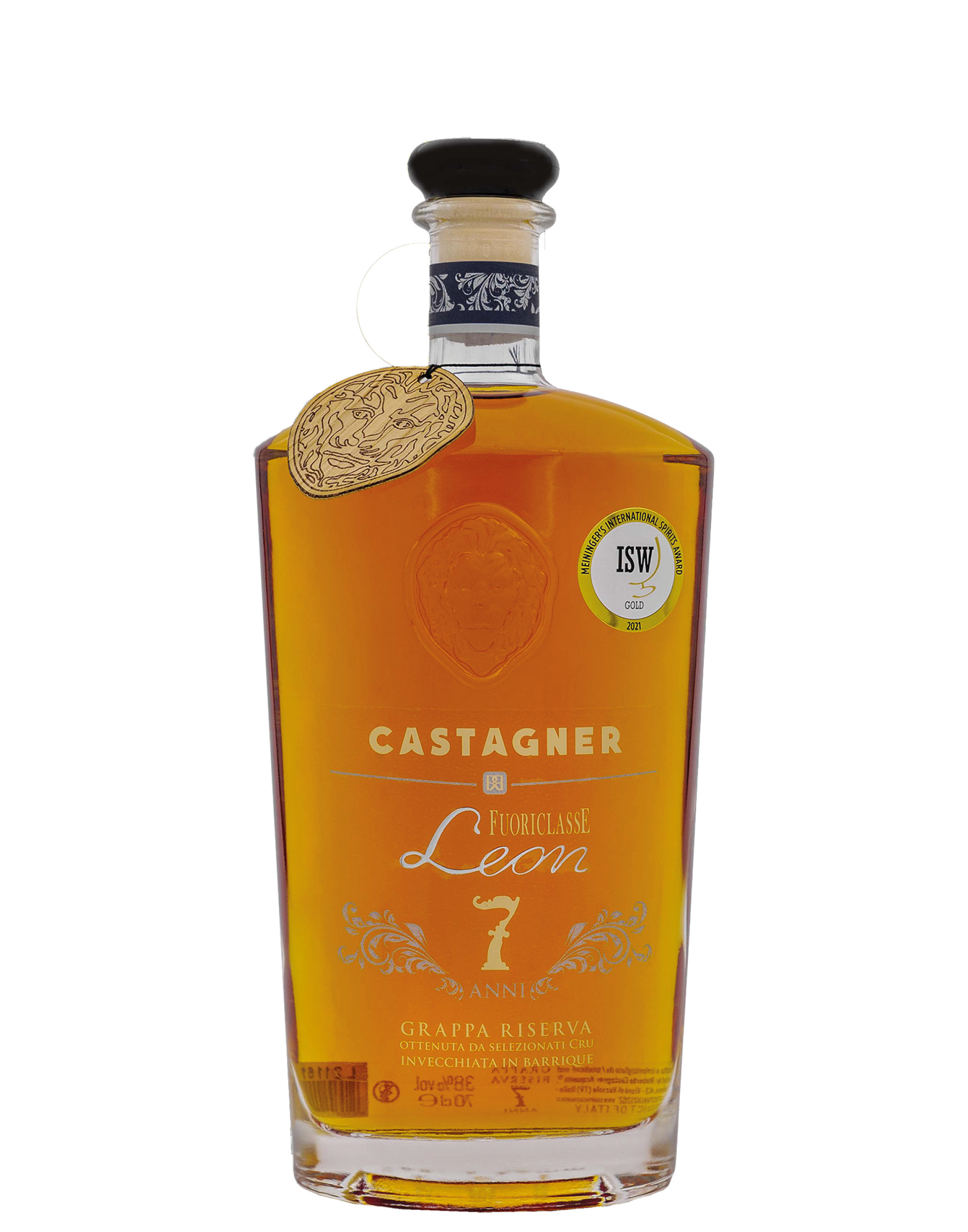 Grappa Riserva 7 Anni Fuoriclasse Leon Castagner 0,7 ℓ