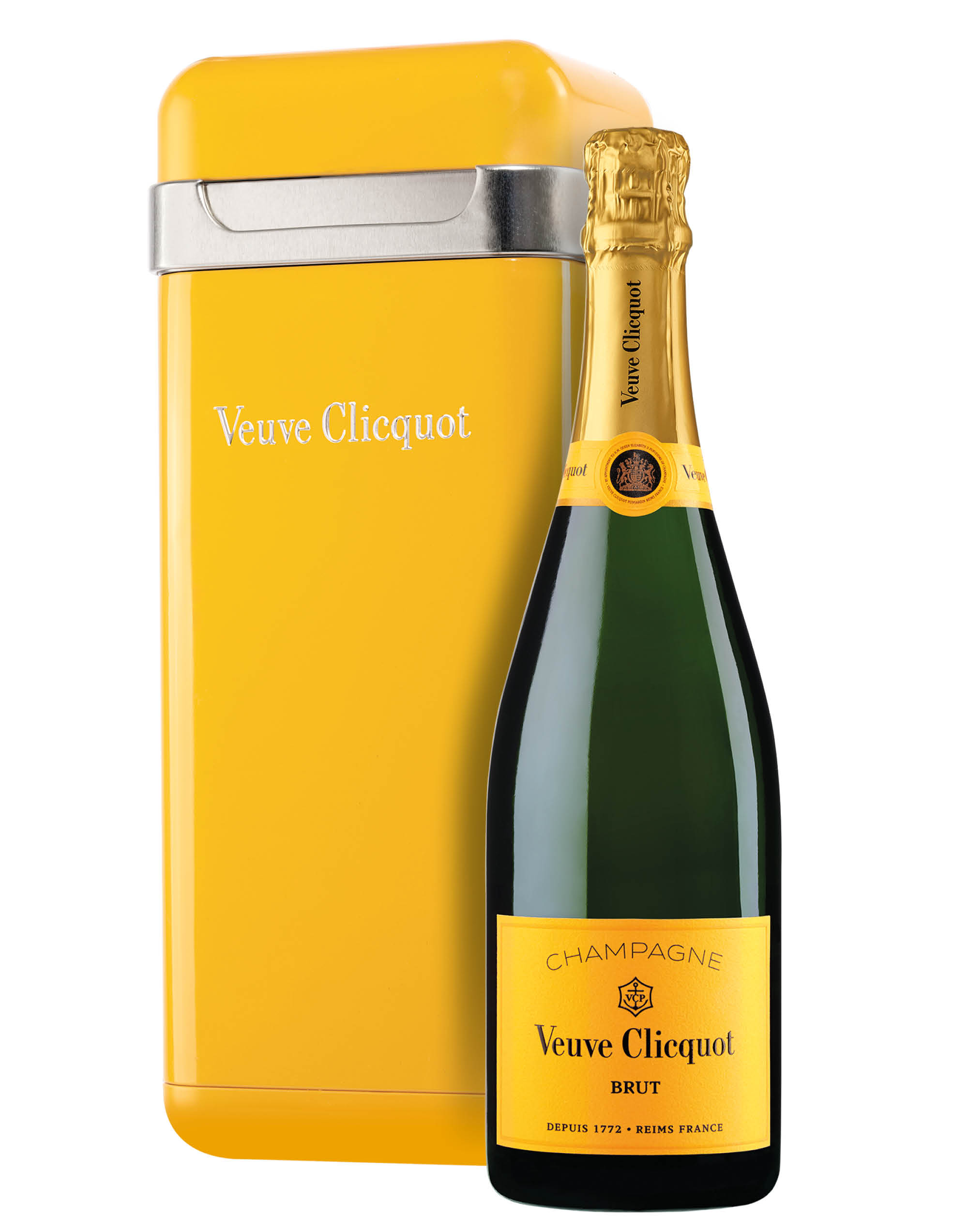 Champagne AOC Brut Yellow Label Veuve Clicquot 0,75 ℓ, Cooler