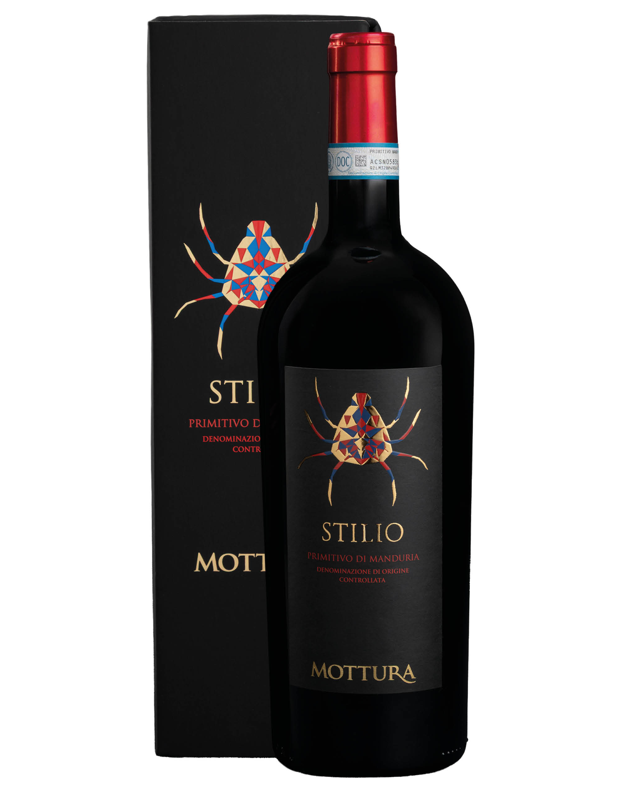 Primitivo di Manduria DOC Stilio Mottura 2022 Magnum 1,5 ℓ, Con est...
