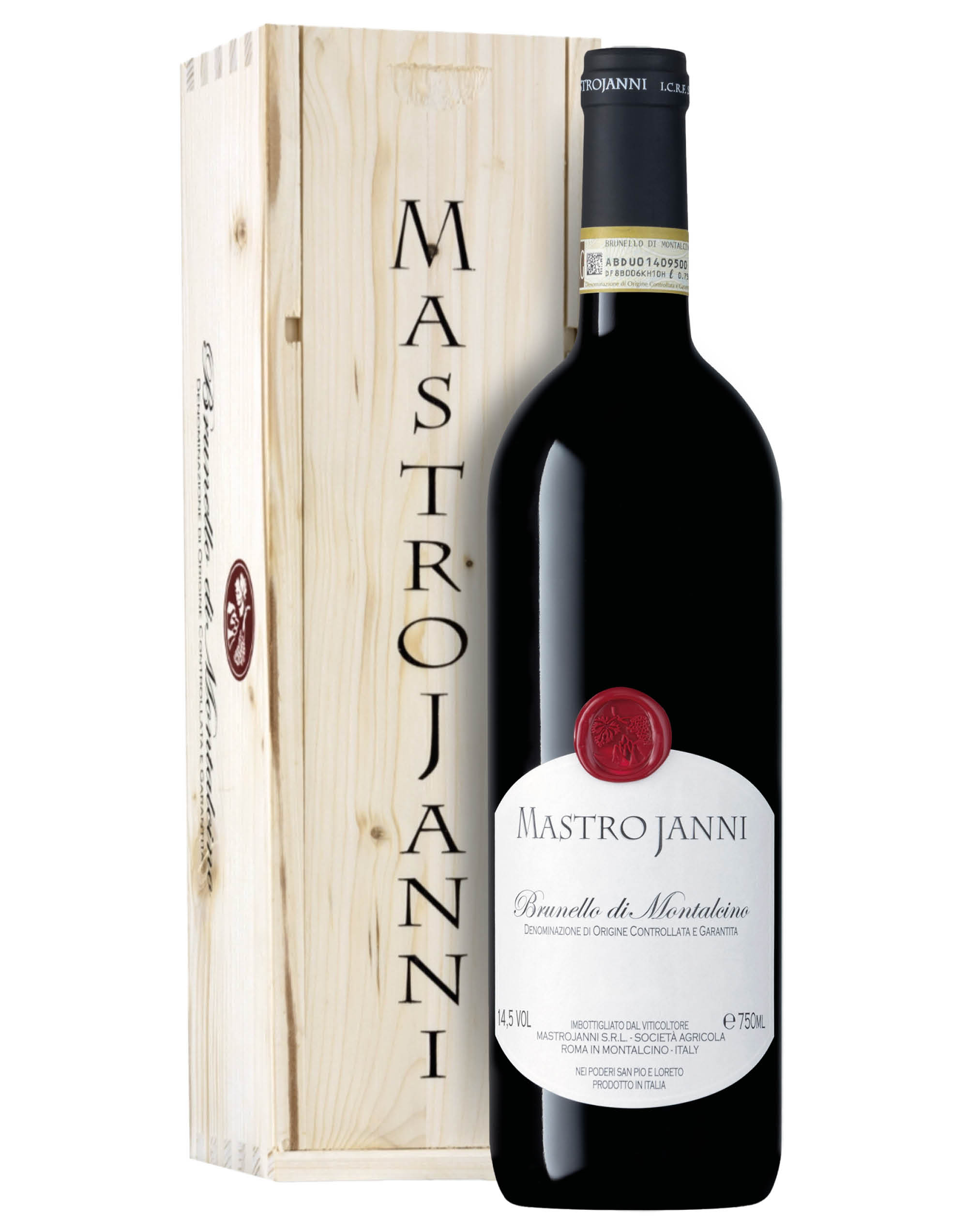 Brunello di Montalcino DOCG Mastrojanni 2018 0,75 ℓ, Cassetta di legno