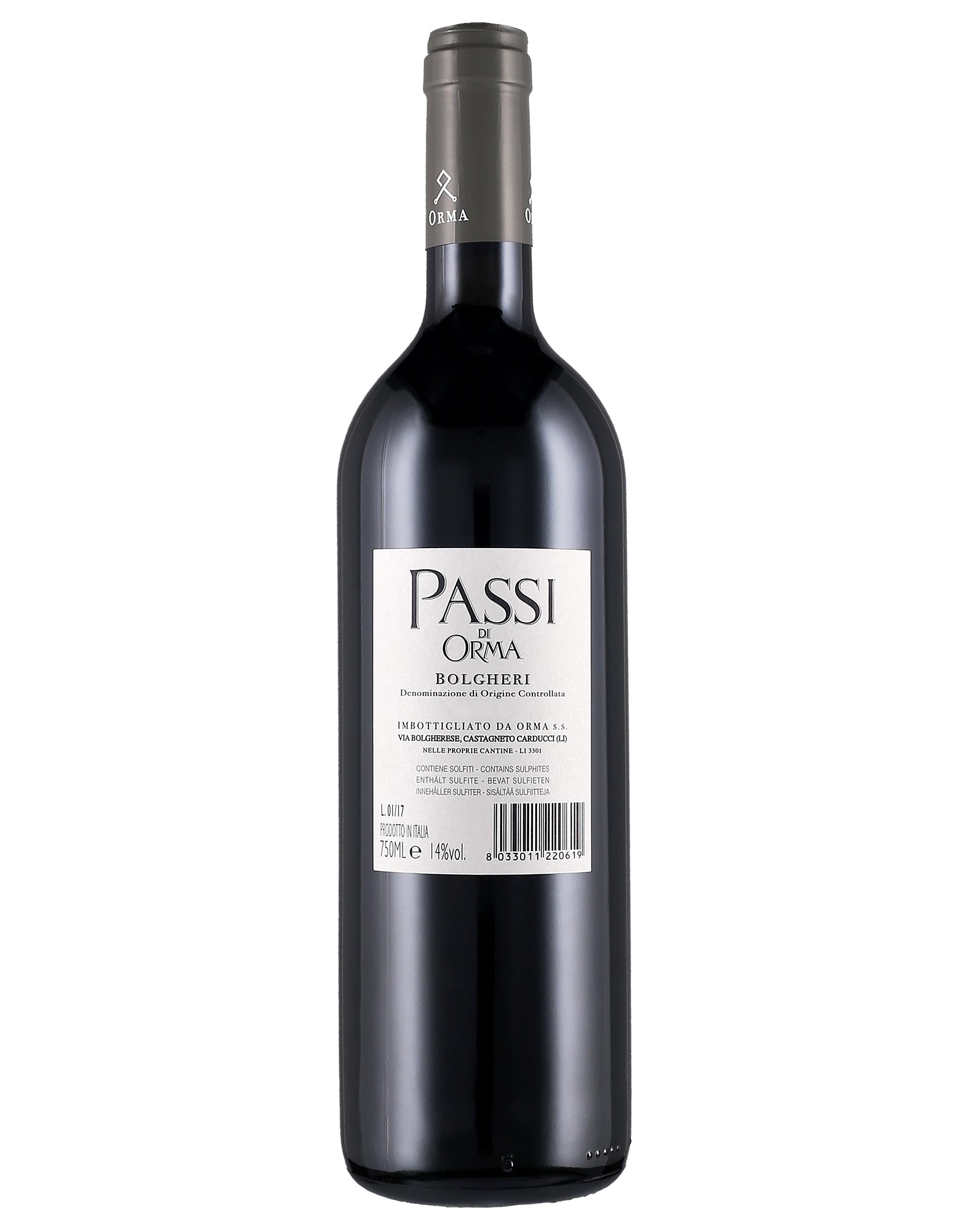 Bolgheri DOC Passi Orma 2024 0,75 ℓ, red wine