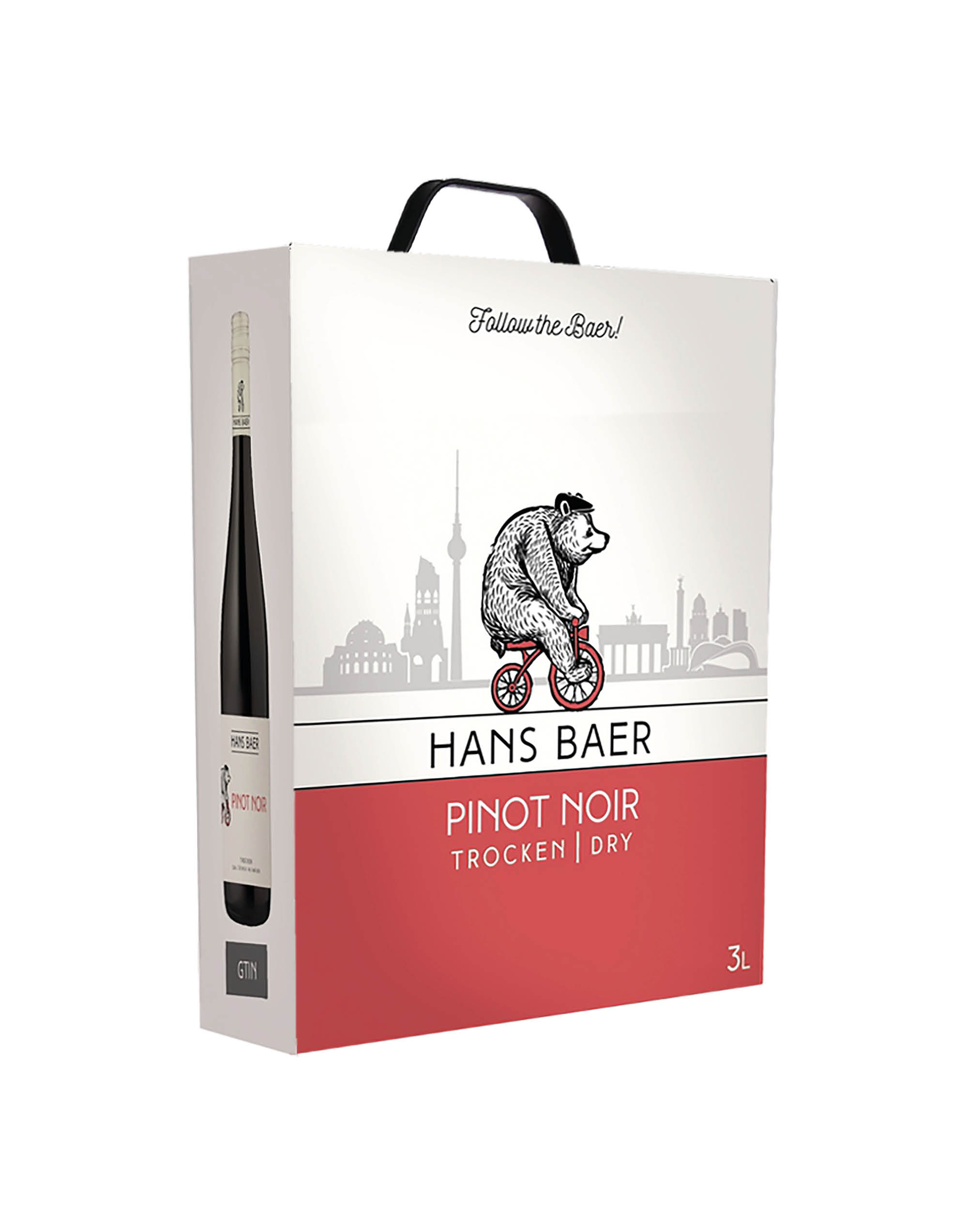 Rheinhessen QbA Pinot Noir Hans Baer 2025 3 ℓ, Bag in Box