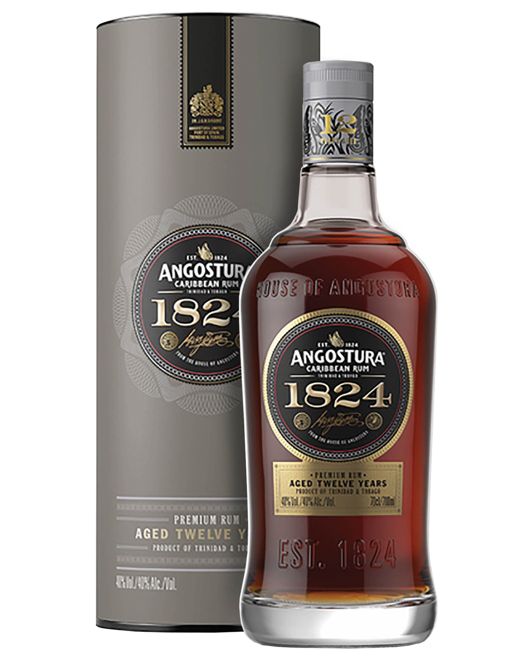 1824 Hand Casked Premium Rum Limited Reserve Angostura 0,7 ℓ, En étui