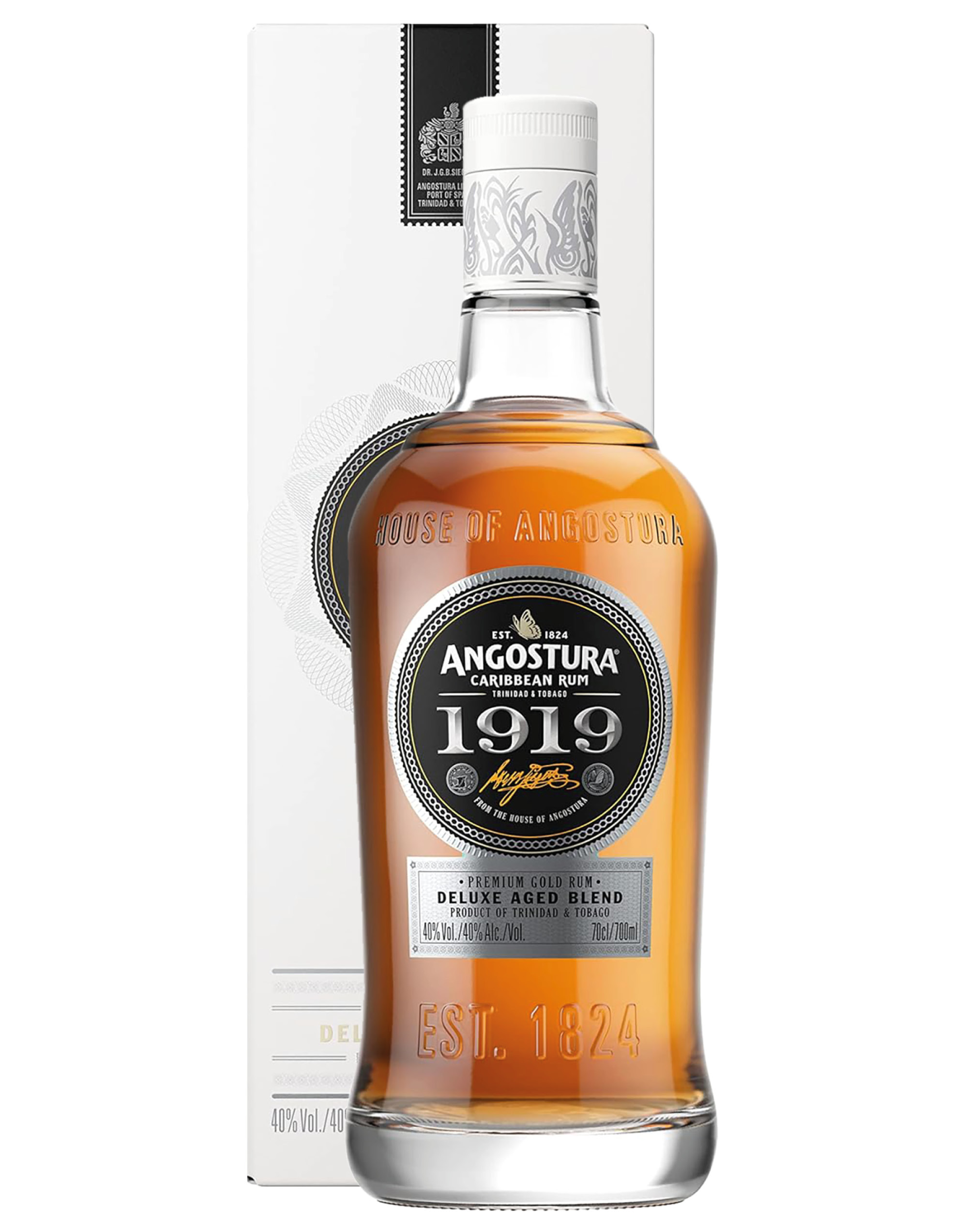 Deluxe Aged Blend Premium Gold Rum 1919 Angostura 0,7 ℓ, Gift box