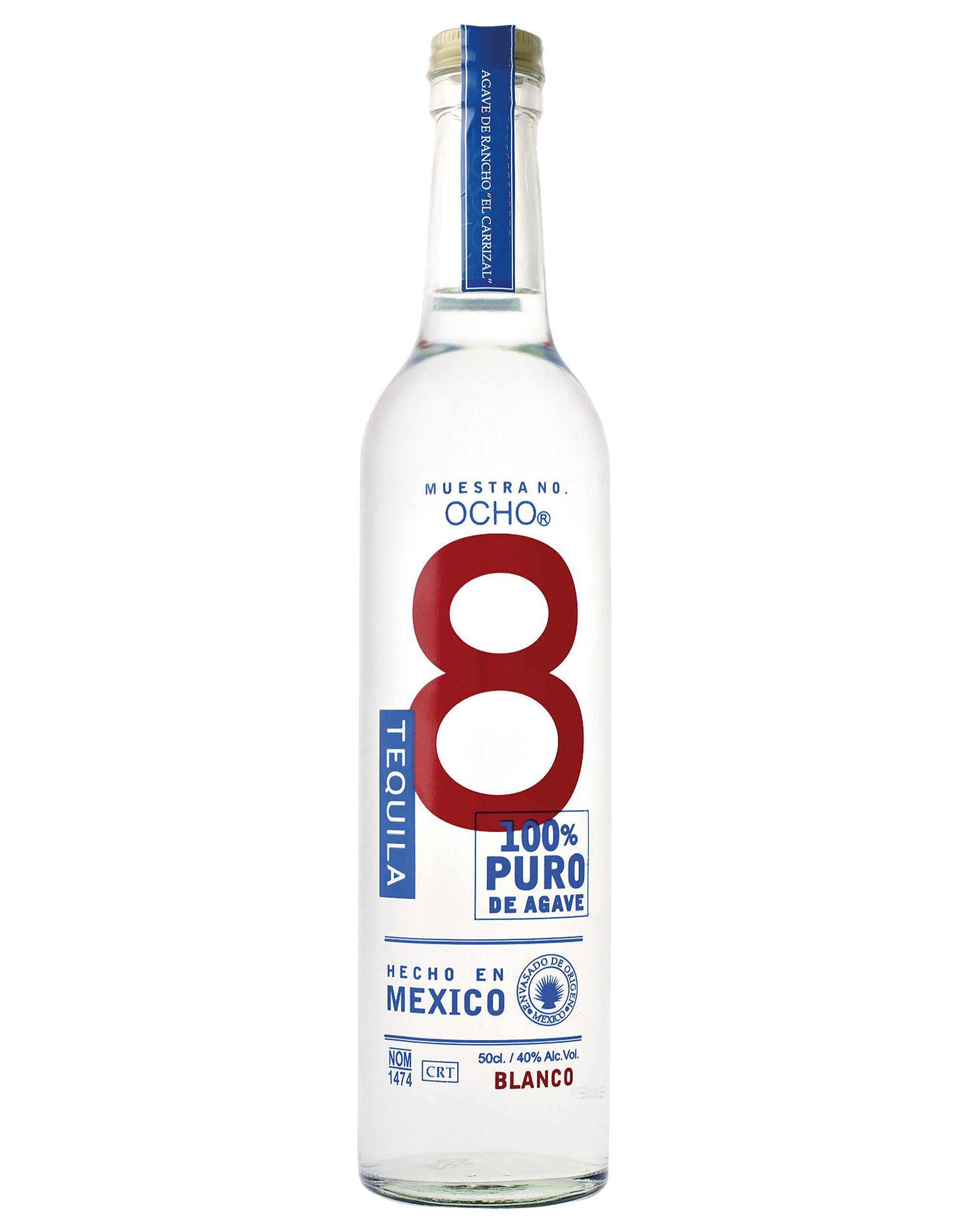 Tequila Blanco Muestra No. 8 Ocho 500