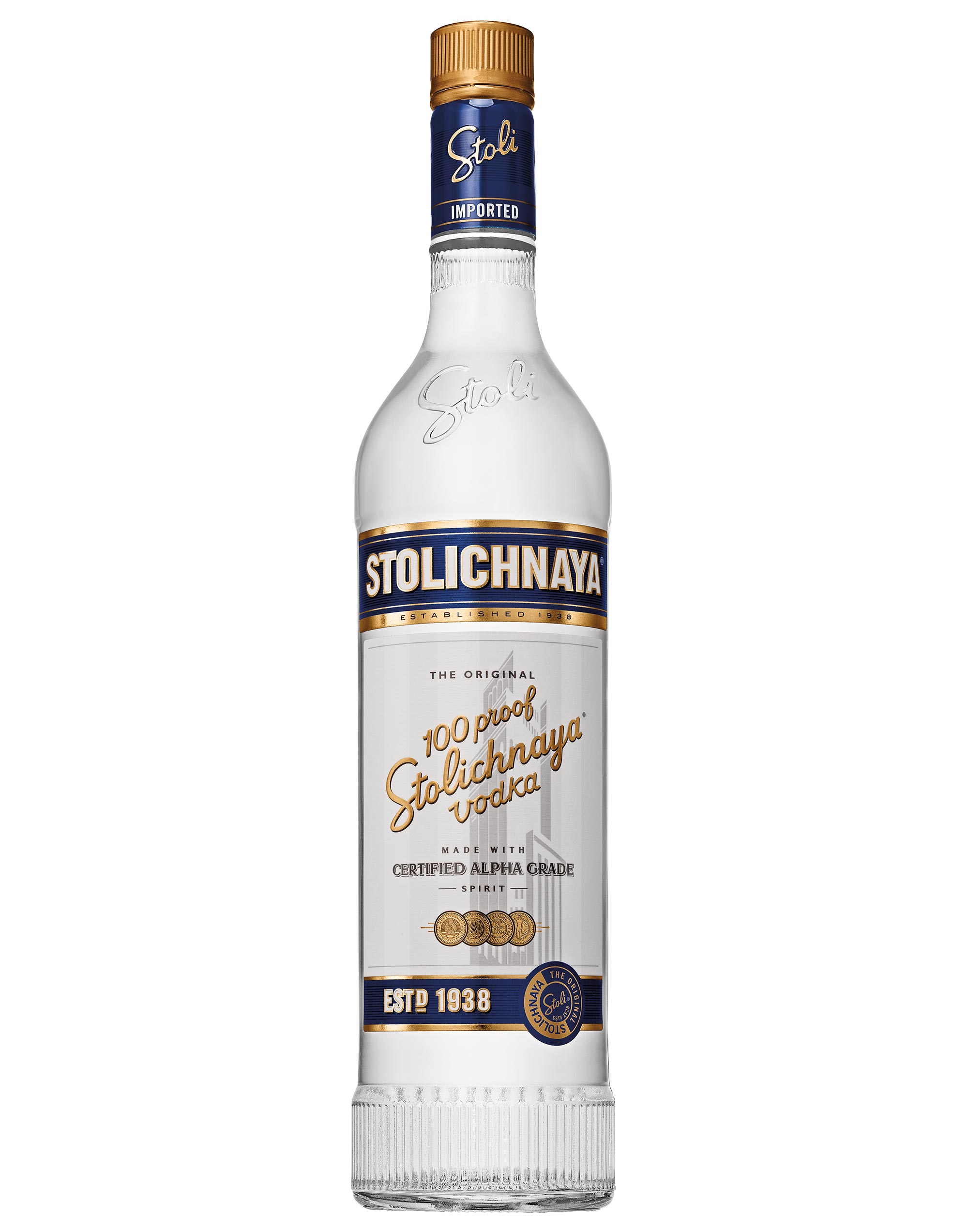 Blue Vodka 100 Proof Premium Stolichnaya 0,7 ℓ