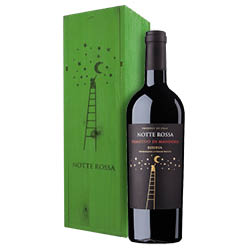 Primitivo di Manduria Riserva DOC Notte Rossa 2018 0,75 ℓ, Caisse bois